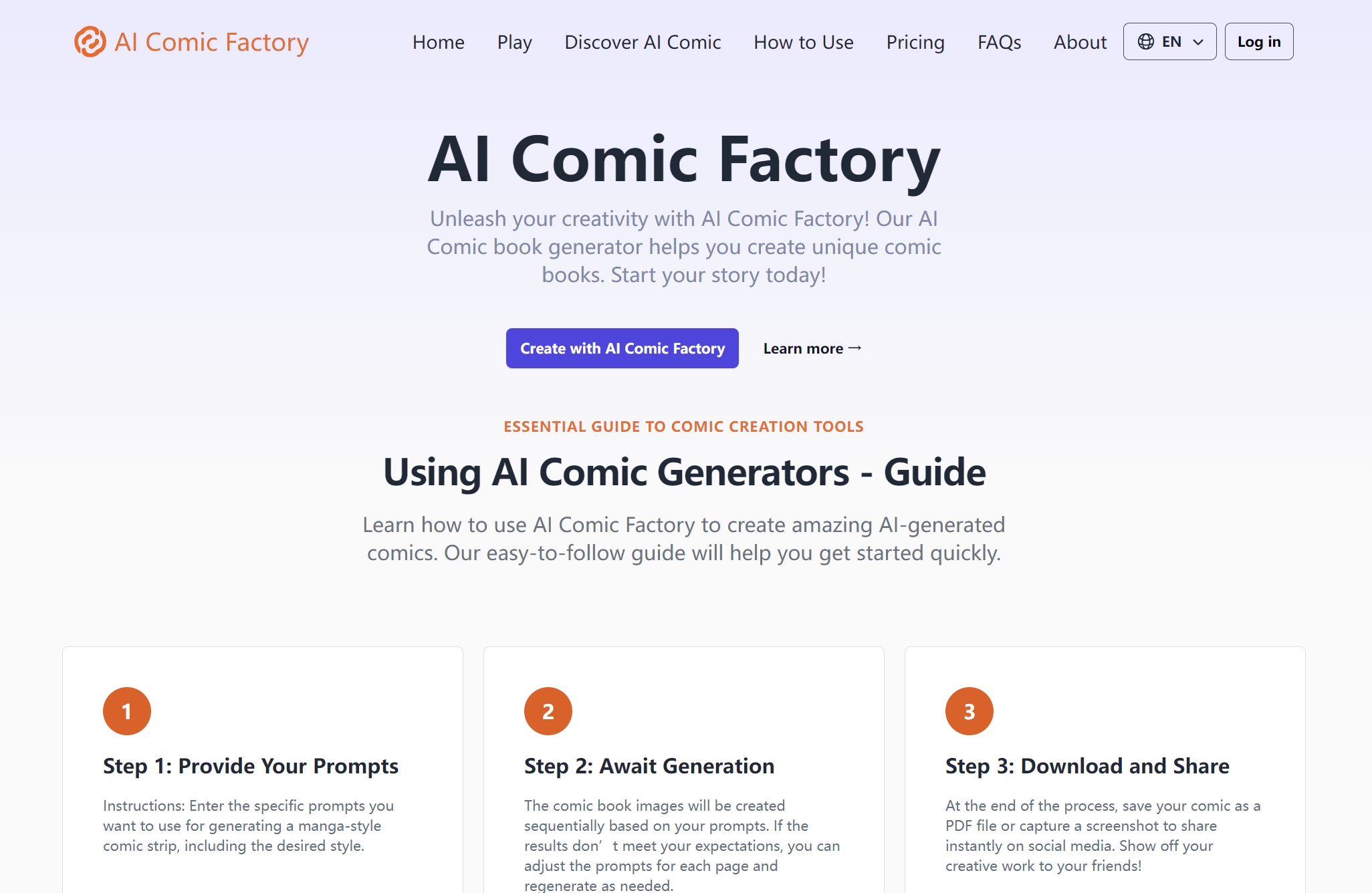 AI Comic Factory: Unleash Your Creativity with AI | tyy.AI Tools