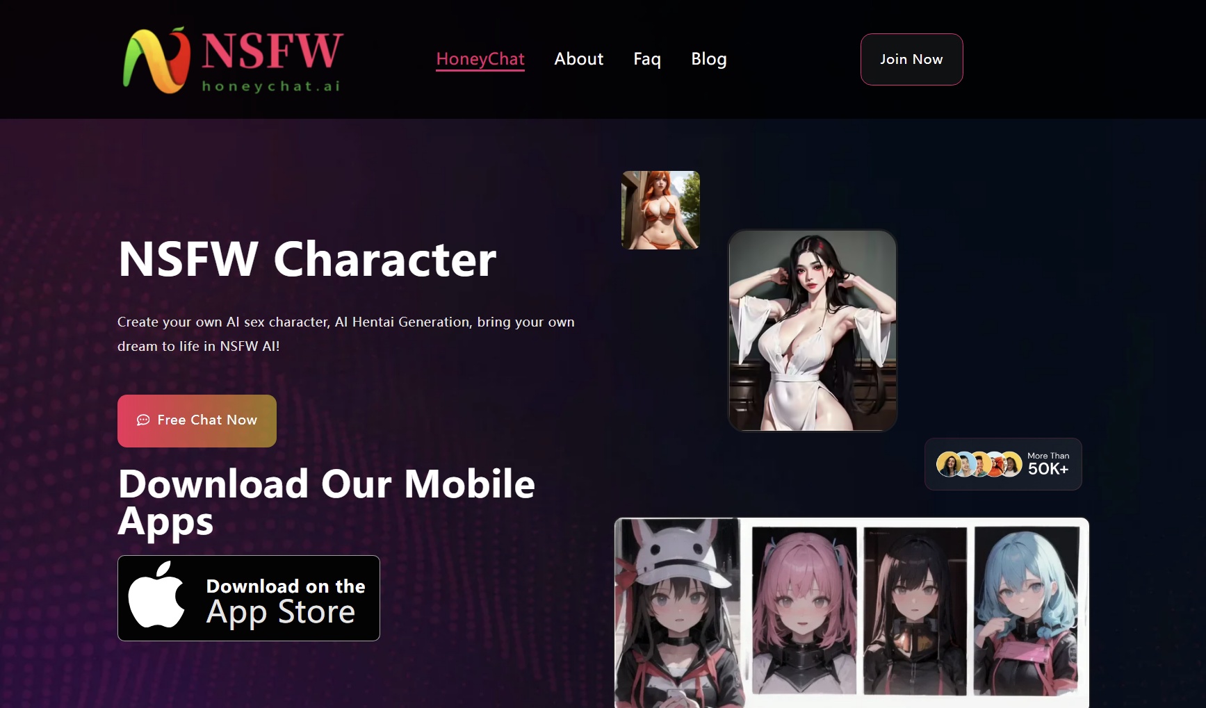 HoneyChat AI: No Filter NSFW Character AI Chat | tyy.AI Tools