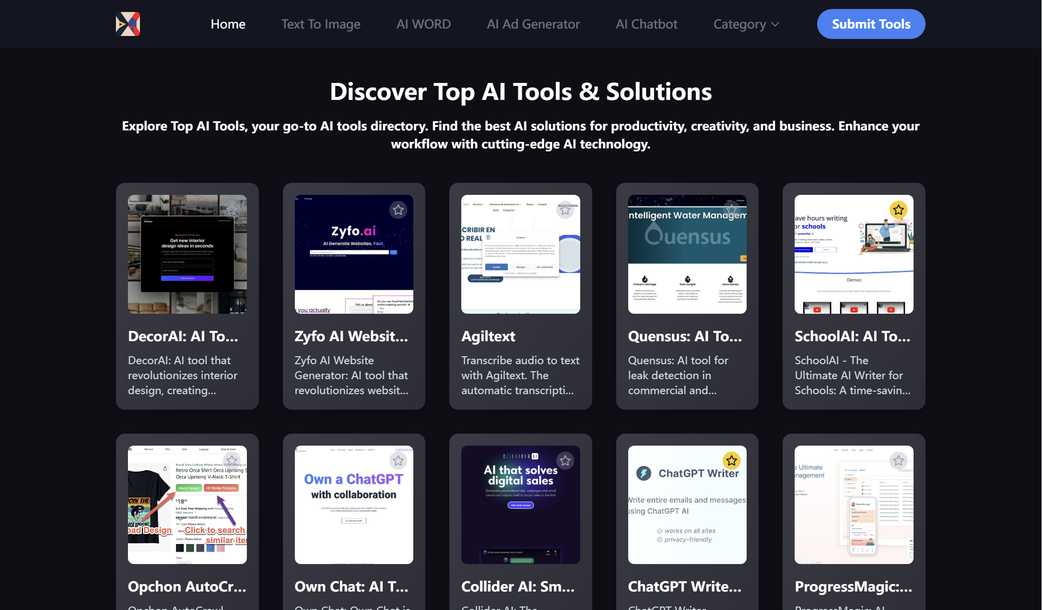 Top AI Tools - Your Ultimate AI Tools Directory | tyy.AI Tools