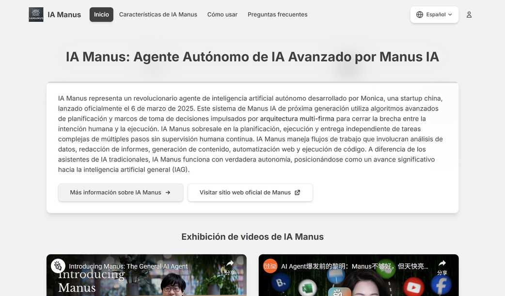 IA Manus | tyy.AI Tools