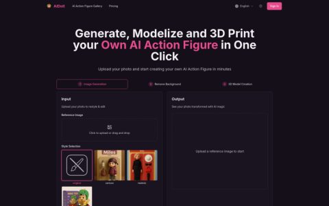 AI Doll : Create, Modelize, and 3D Print AI Action Figure | tyy.AI Tools