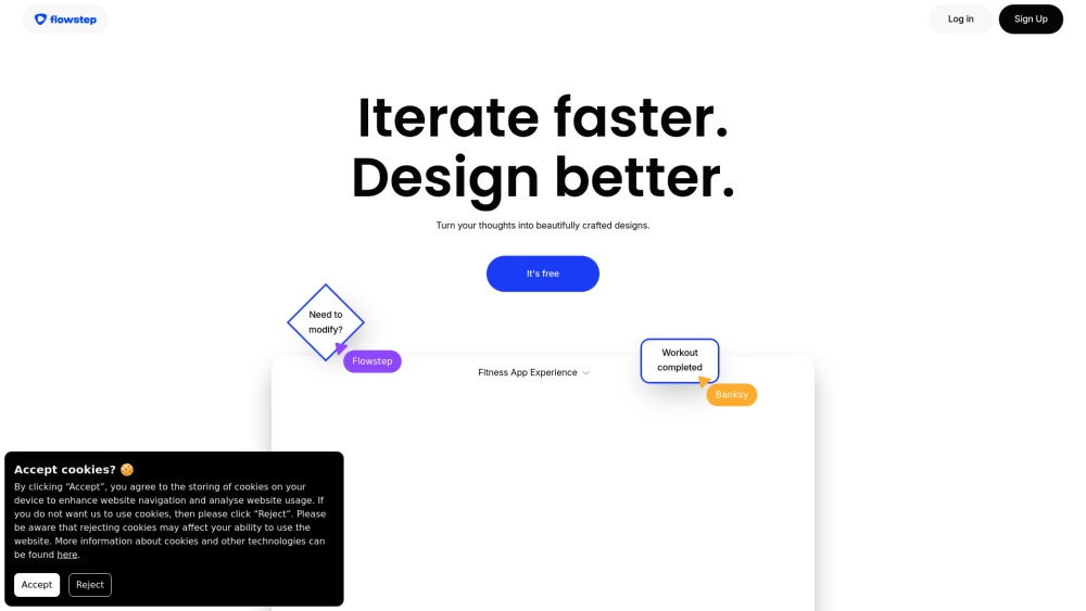 Flowstep: AI Design Assistant for UI, Wireframes, and User Flows | tyy.AI Tools