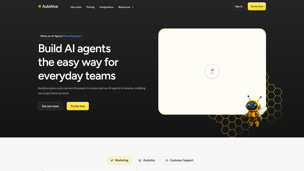 Autohive: AI Agent Platform for Task Automation | tyy.AI Tools