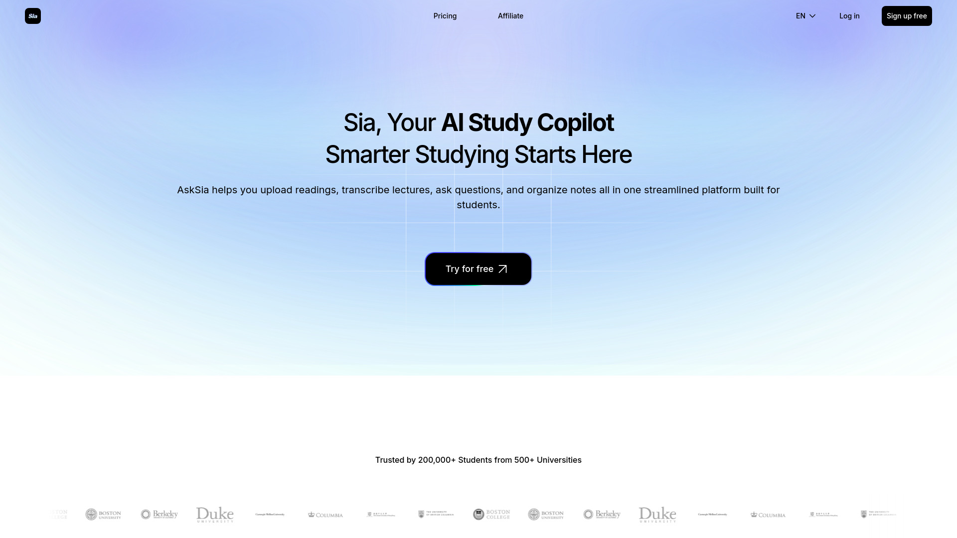 Asksia - AI Tutor & Study Copilot for Students | tyy.AI Tools