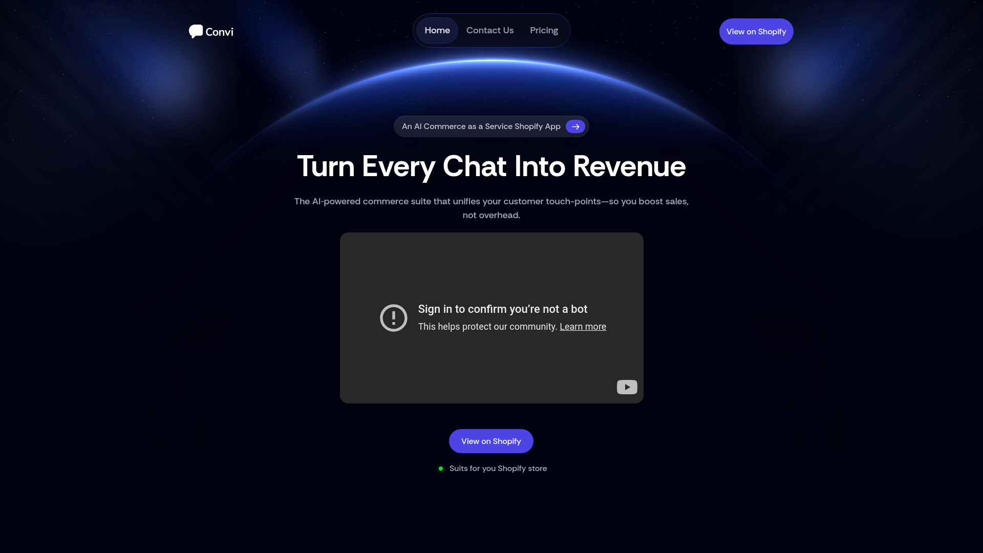 Convi - AI Commerce Suite for Shopify Merchants | tyy.AI Tools