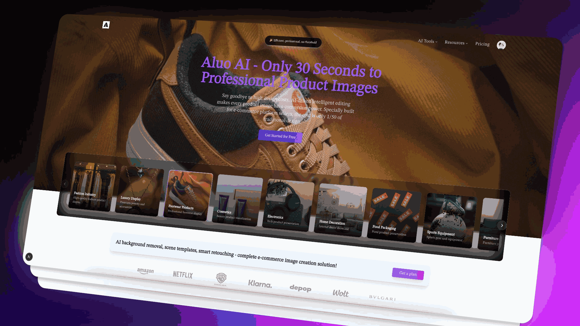 Aluo AI - AI Product Image Editor for E-commerce | tyy.AI Tools