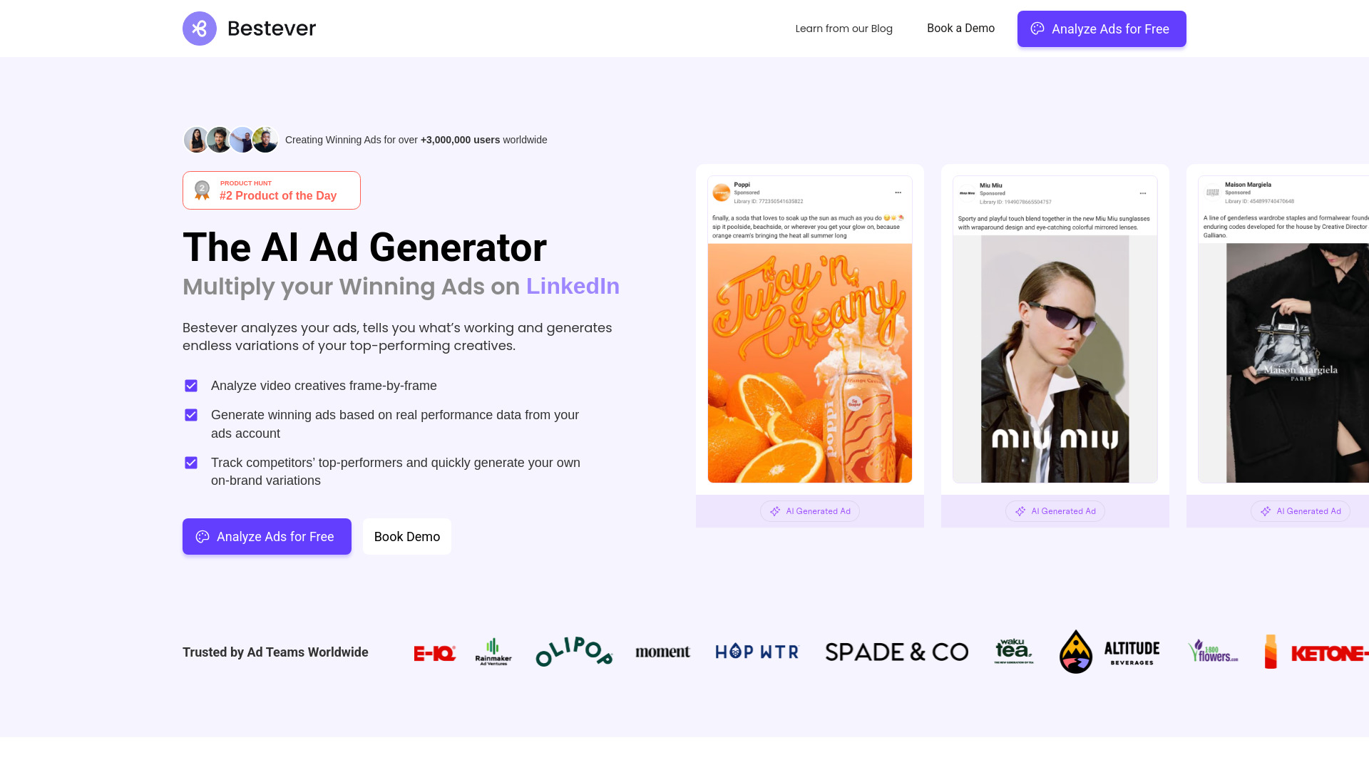 Bestever - AI Ad Creative Analysis & Generation Tool | tyy.AI Tools