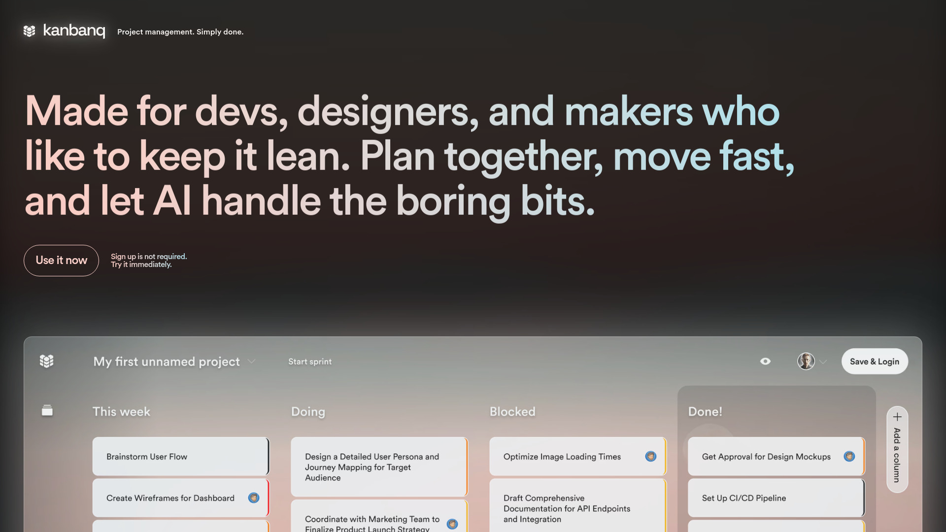Kanbanq - AI-Powered Project Management Tool | tyy.AI Tools