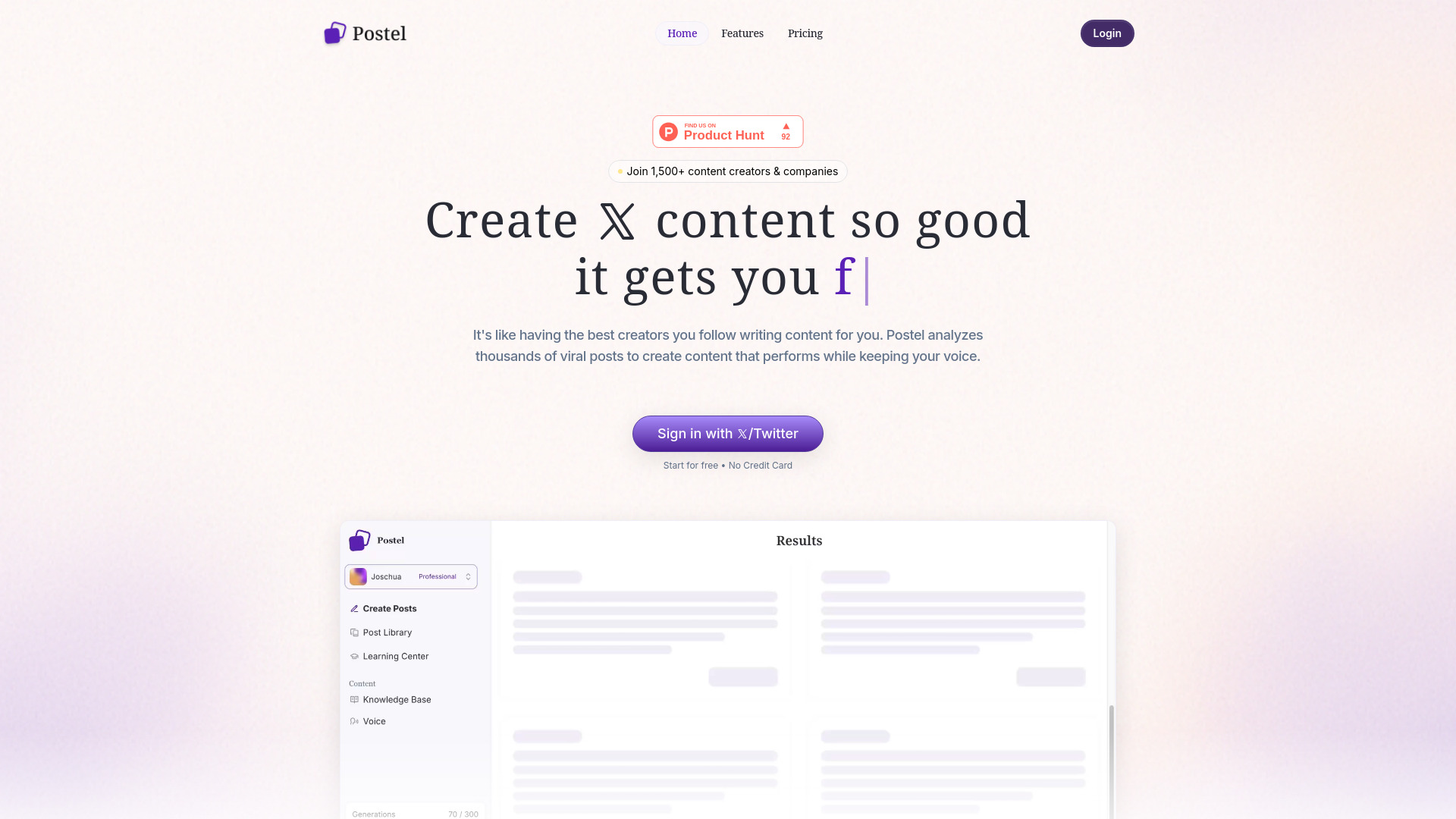 Postel - AI-Powered X Content Assistant & Scheduler | tyy.AI Tools