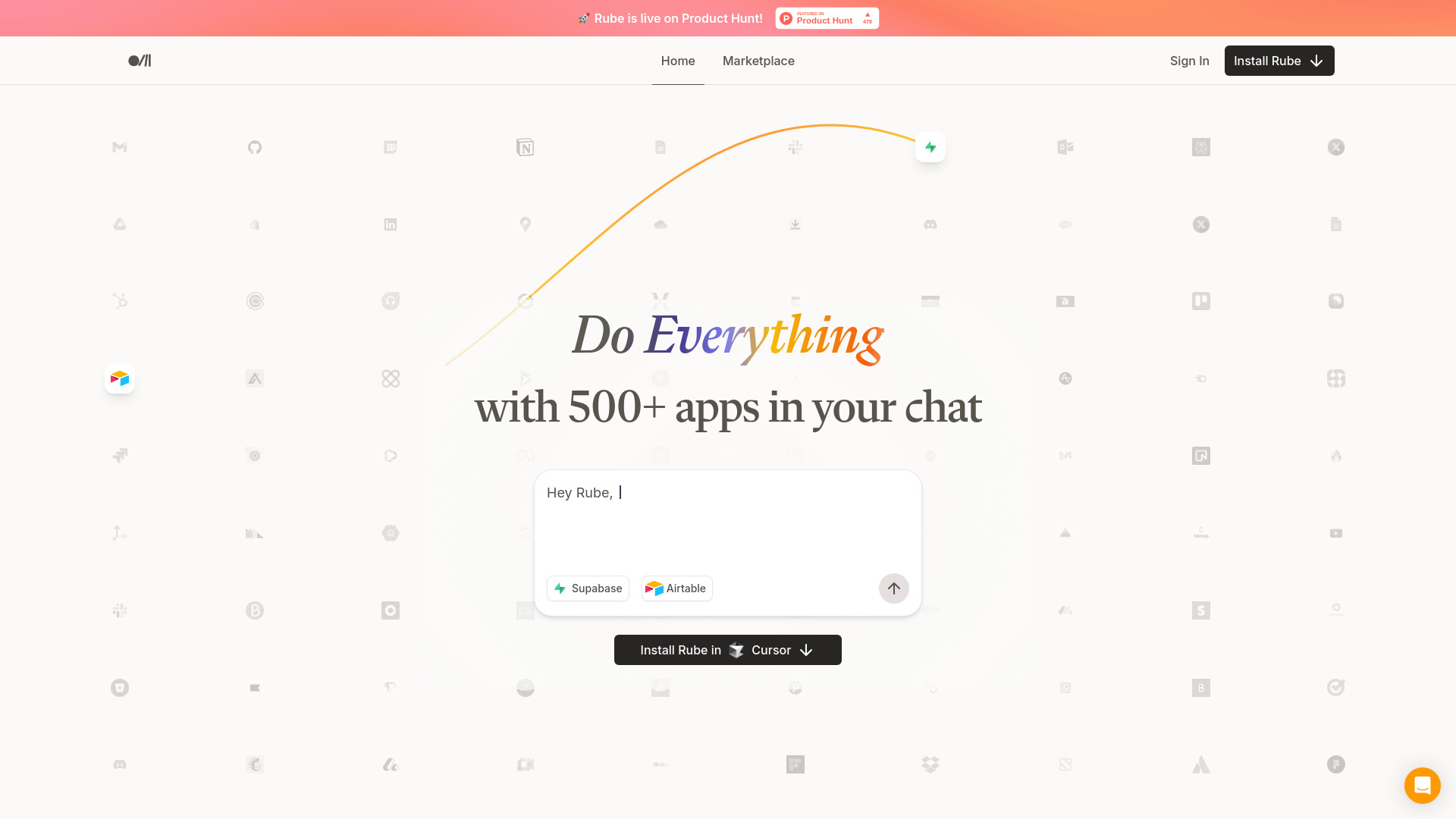 Rube by Composio - AI Multi-Client Platform | 600+ Apps | tyy.AI Tools