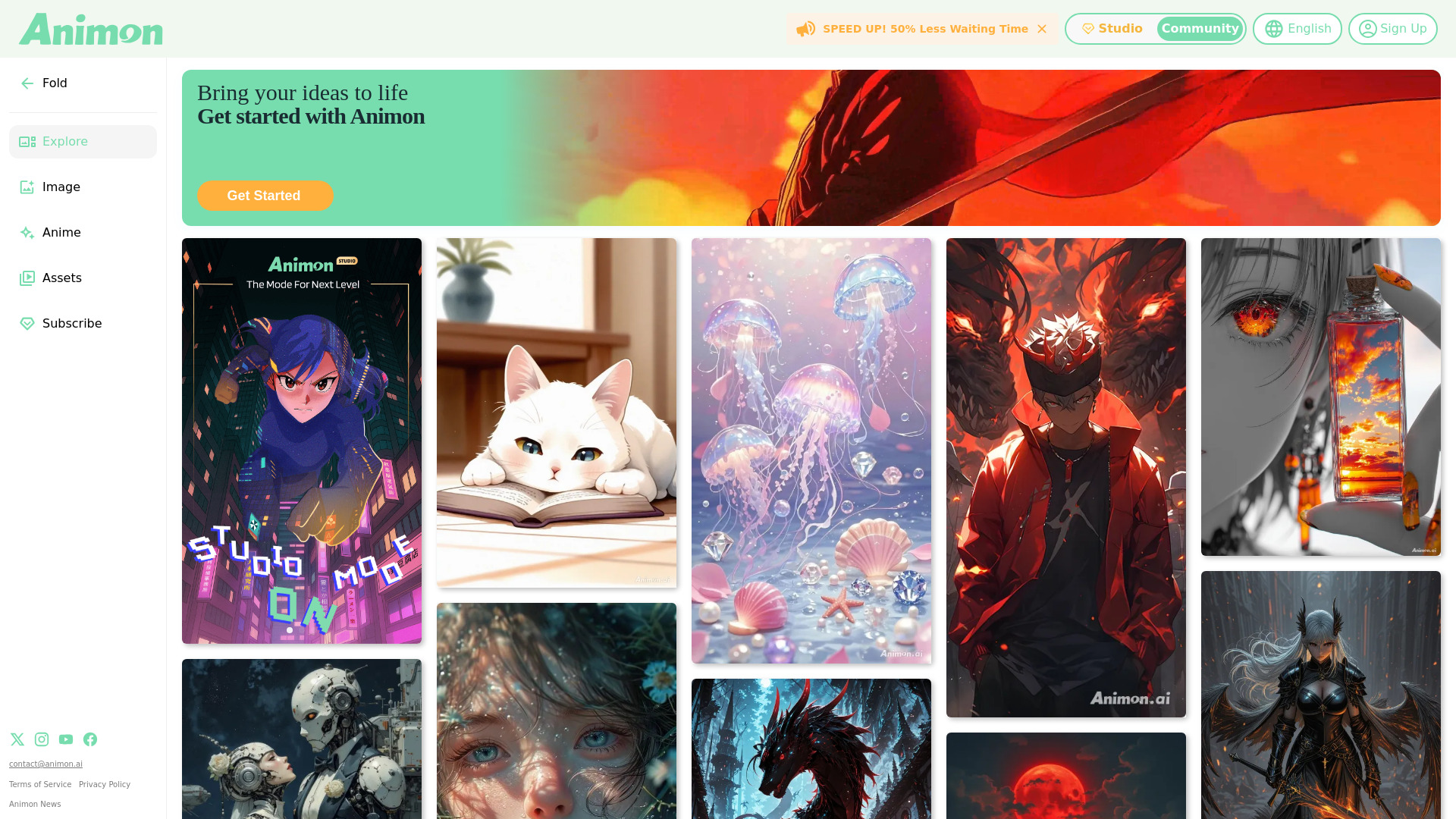 Animon - AI Anime Creator | Text to Video Tool | tyy.AI Tools