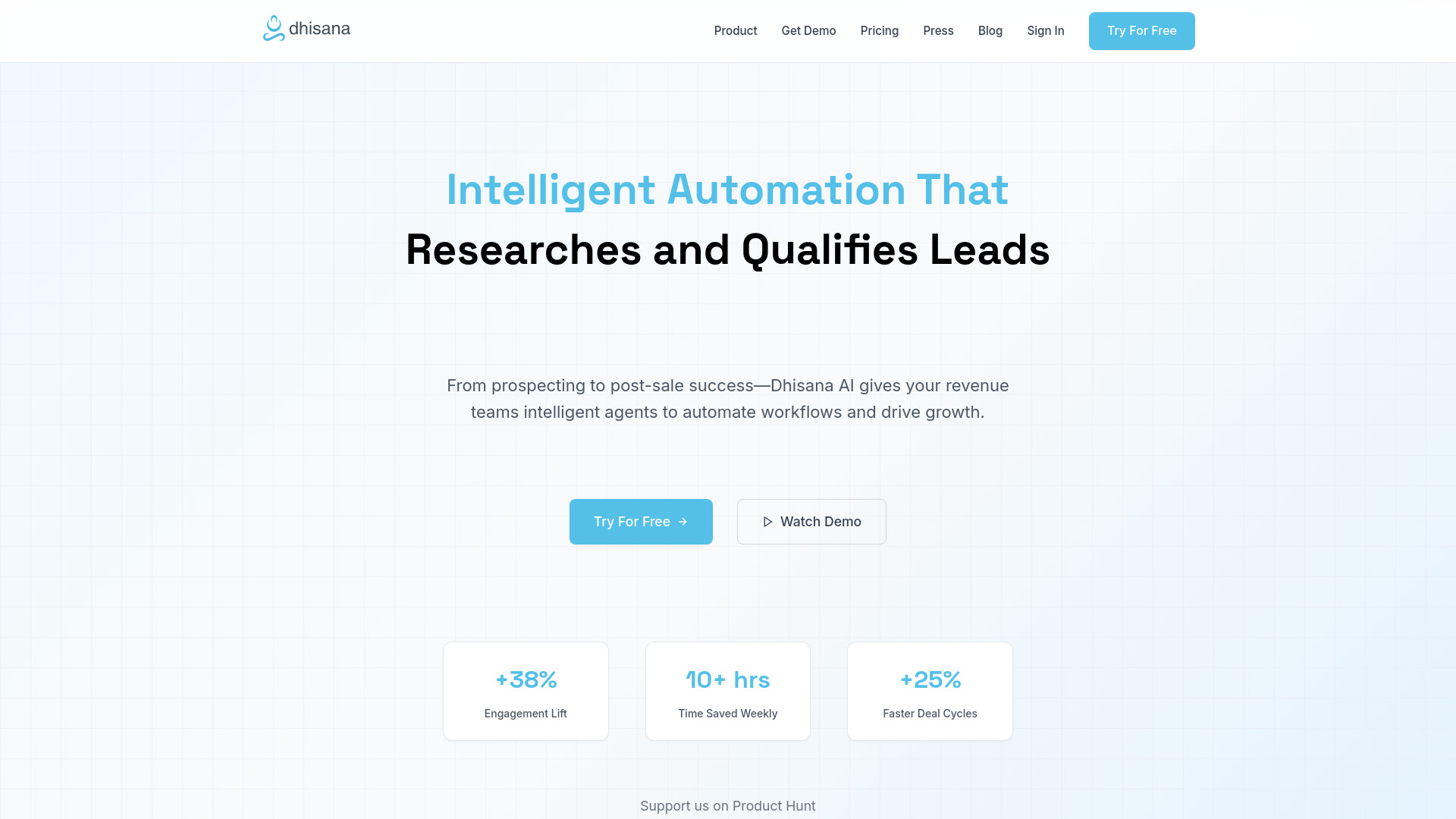 Dhisana AI - Revenue Automation Platform | Free Trial | tyy.AI Tools