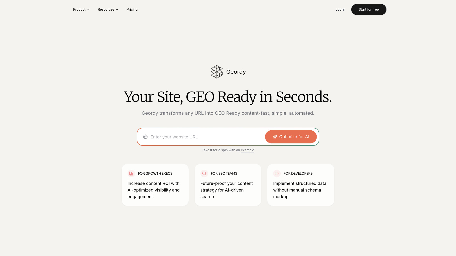 Geordy AI - AI Visibility & GEO Platform | Boost Rankings | tyy.AI Tools